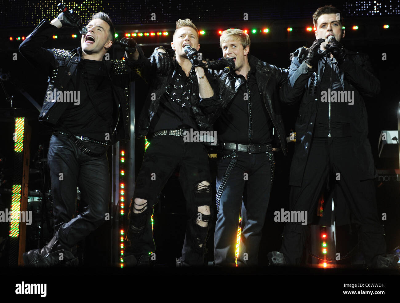 Westlife performing at the O2 Arena London, England- 13.05.10 Stock ...