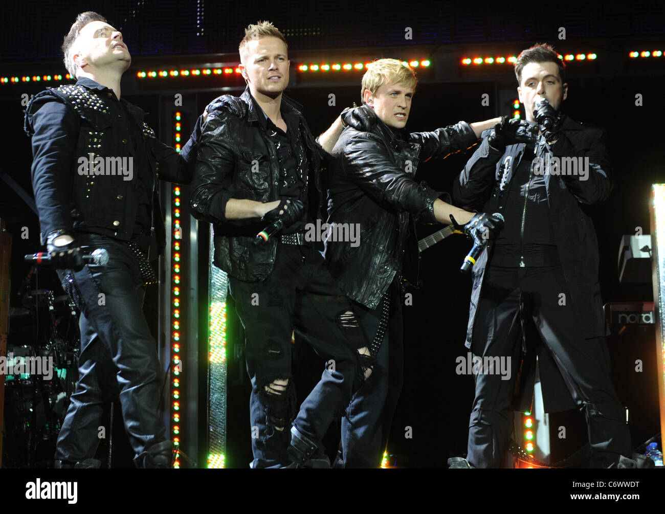 Westlife performing at the O2 Arena London, England- 13.05.10 Stock ...