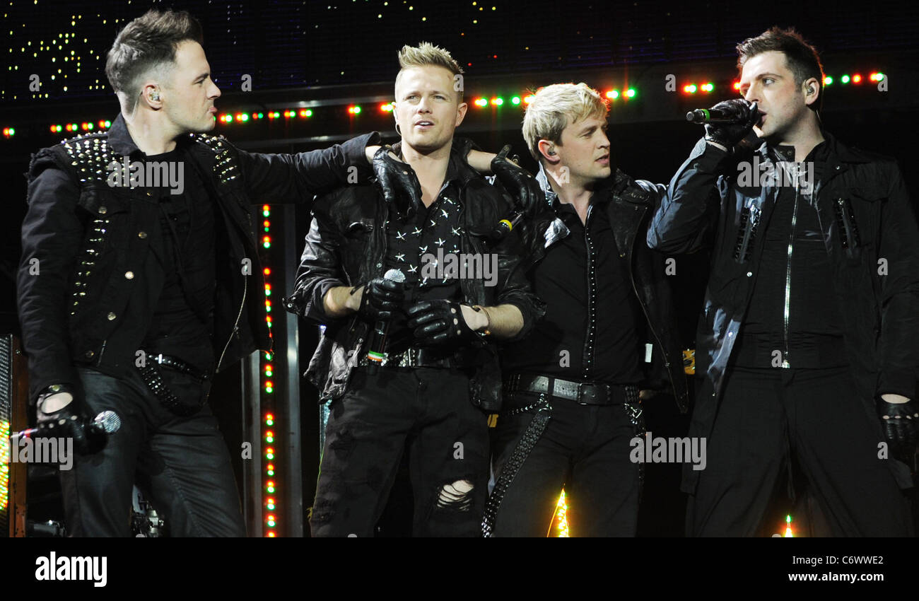 Westlife performing at the O2 Arena London, England- 13.05.10 Stock ...