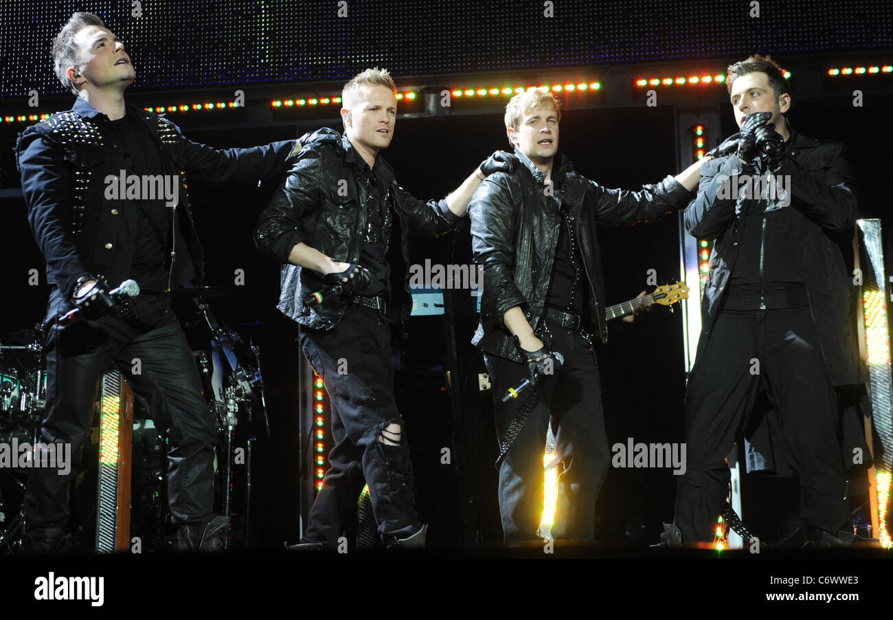 Westlife performing at the O2 Arena London, England- 13.05.10 Stock ...