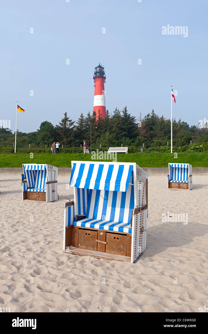 lighthouse, Hoernum, Sylt Island, Schleswig-Holstein, Germany Stock ...