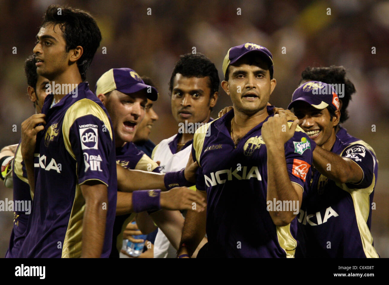Kolkata Knight Riders Captain Sourav Ganguly The Kolkata Knight Riders ...