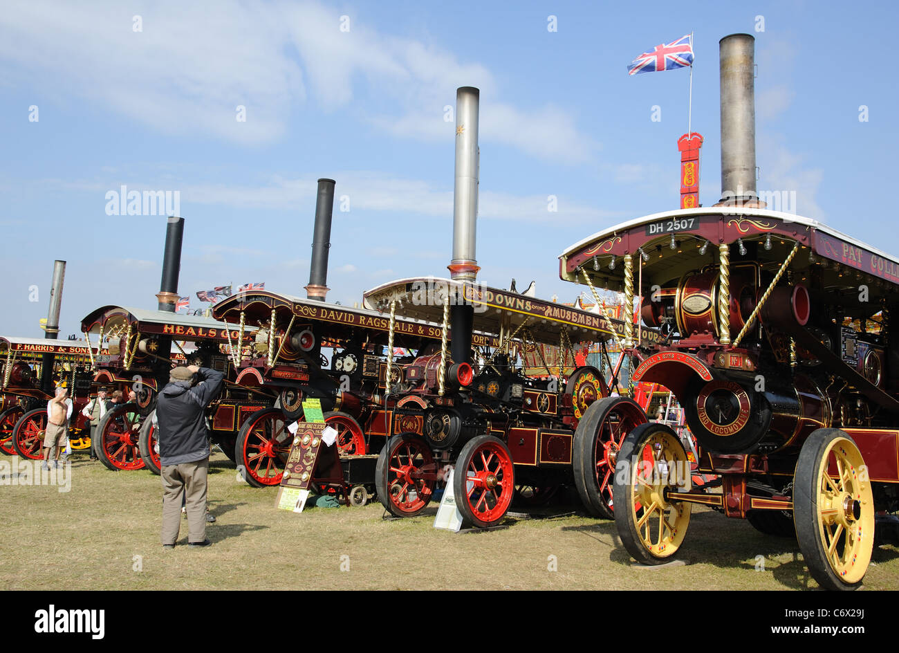 Visitors at the Great Dorset Steam fair at South Down Dorset England UK ...