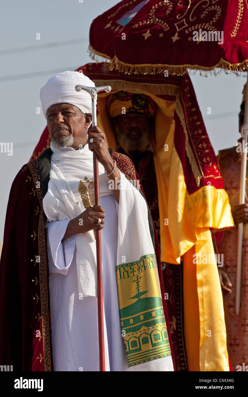 Christian Orthodox priests at the Timket Festival Stock Photo - Alamy