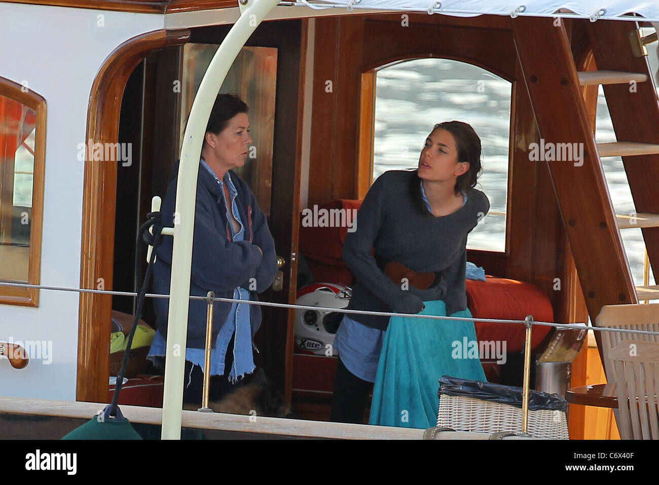 Princess caroline princess charlotte monaco hi-res stock photography ...