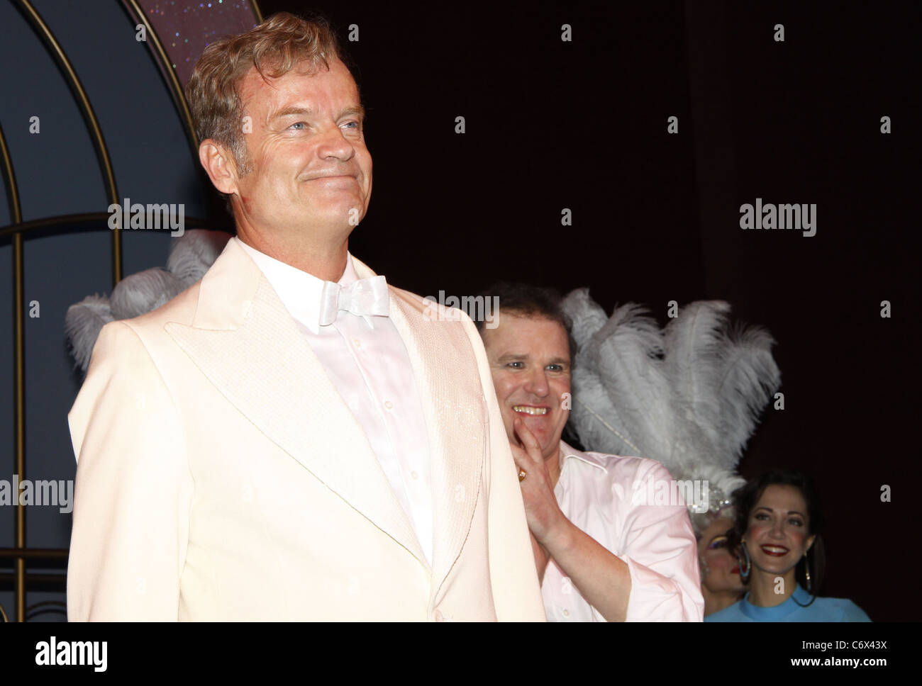 Kelsey Grammer, Douglas Hodge, and cast on stage during the opening ...