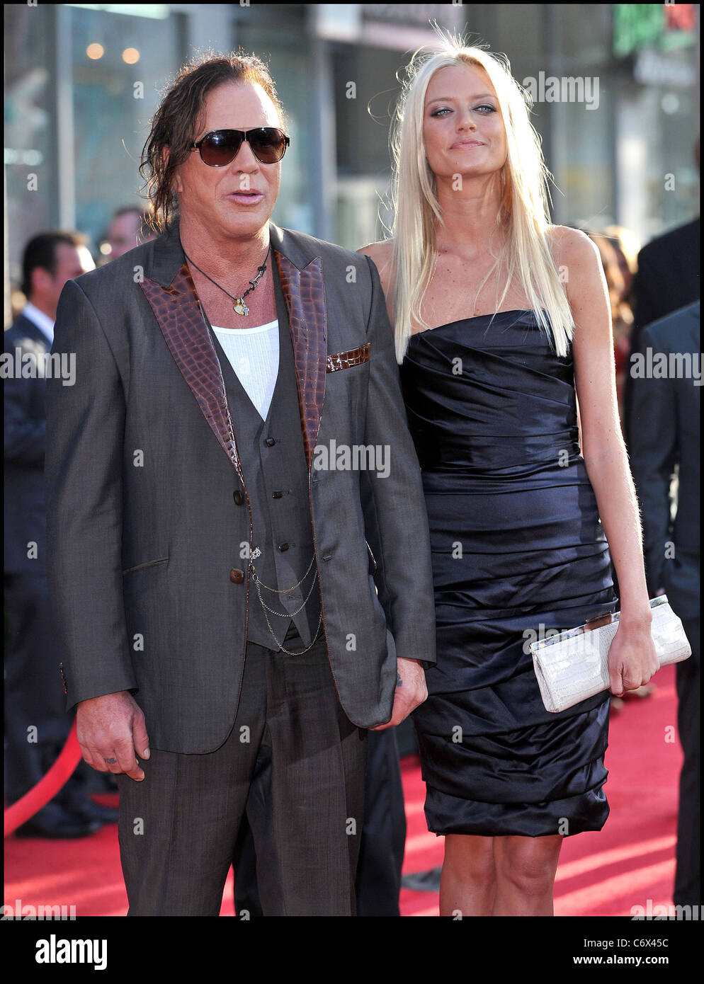 Mickey Rourke and Anastassija Makarenko The 'Iron Man 2' world premiere ...
