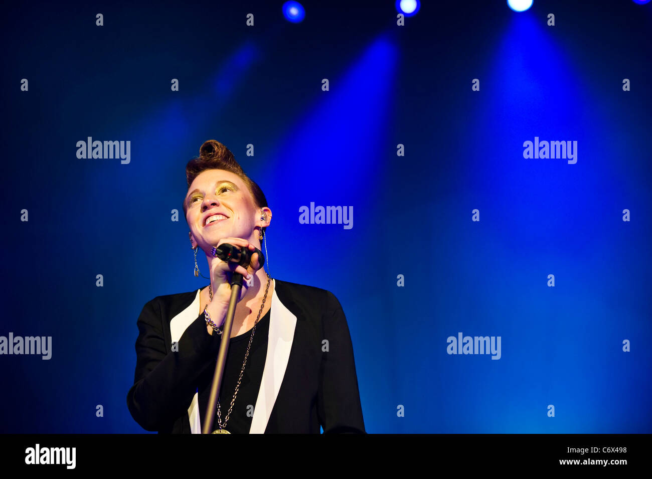 La Roux performing live at Brixton Academy in London London, England ...
