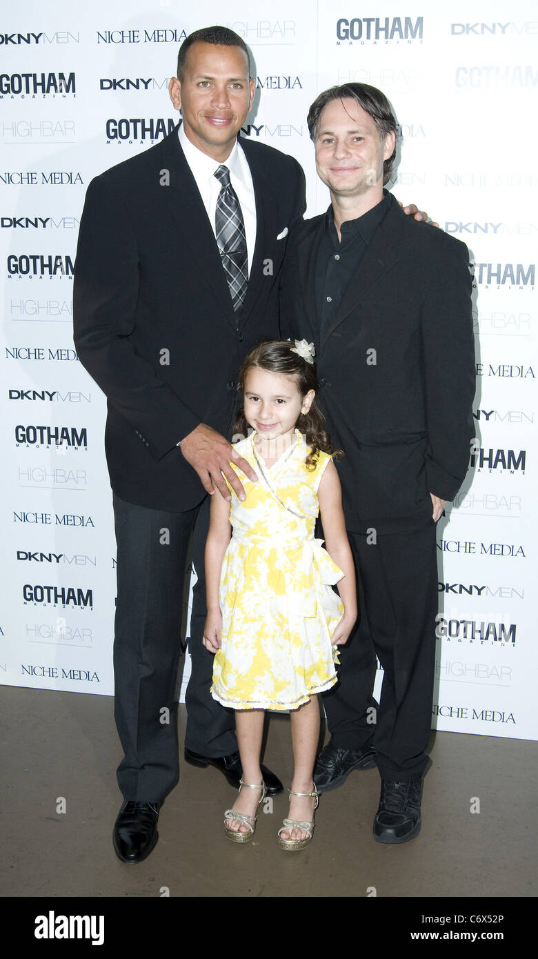 Alex Rodriguez with his daughter Natasha and Jason Binn Gotham magazine ...