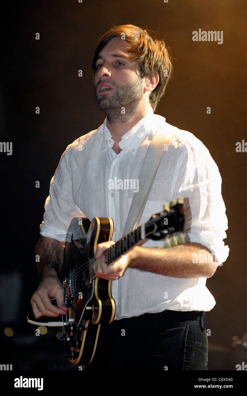 Adam Olenius of band 'Shout Out Louds' performing on stage at the Mod ...