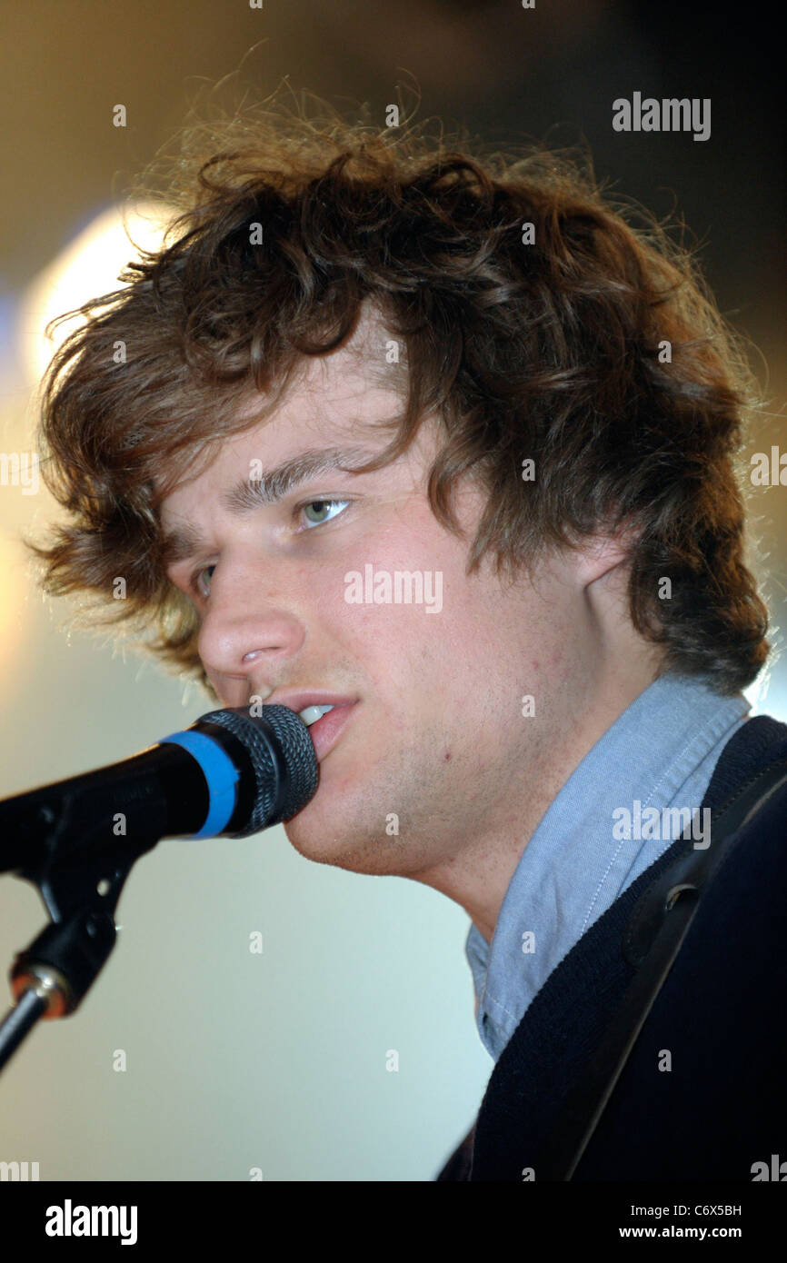 Carl von Arbin of band 'Shout Out Louds' performing on stage at the Mod ...