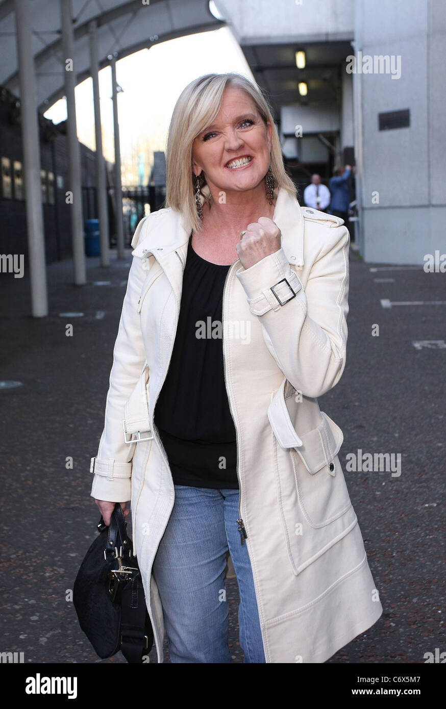 Bernie Nolan leaving the ITV studios London, England - 27.04.10 Stock Photo - Alamy