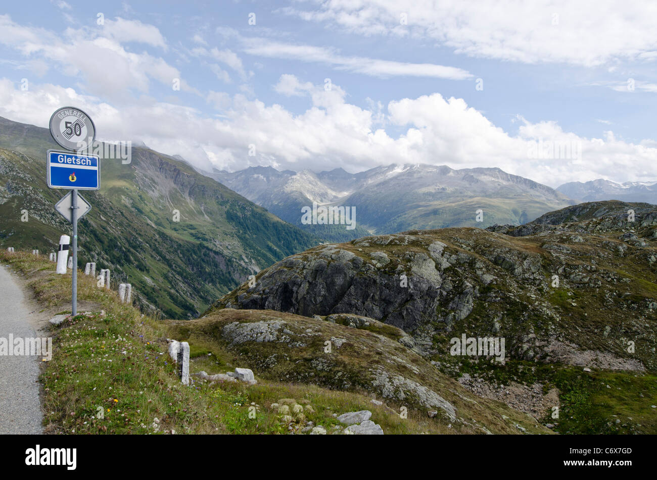 Top of Grimsel Pass Switzerland Stock Photo - Alamy