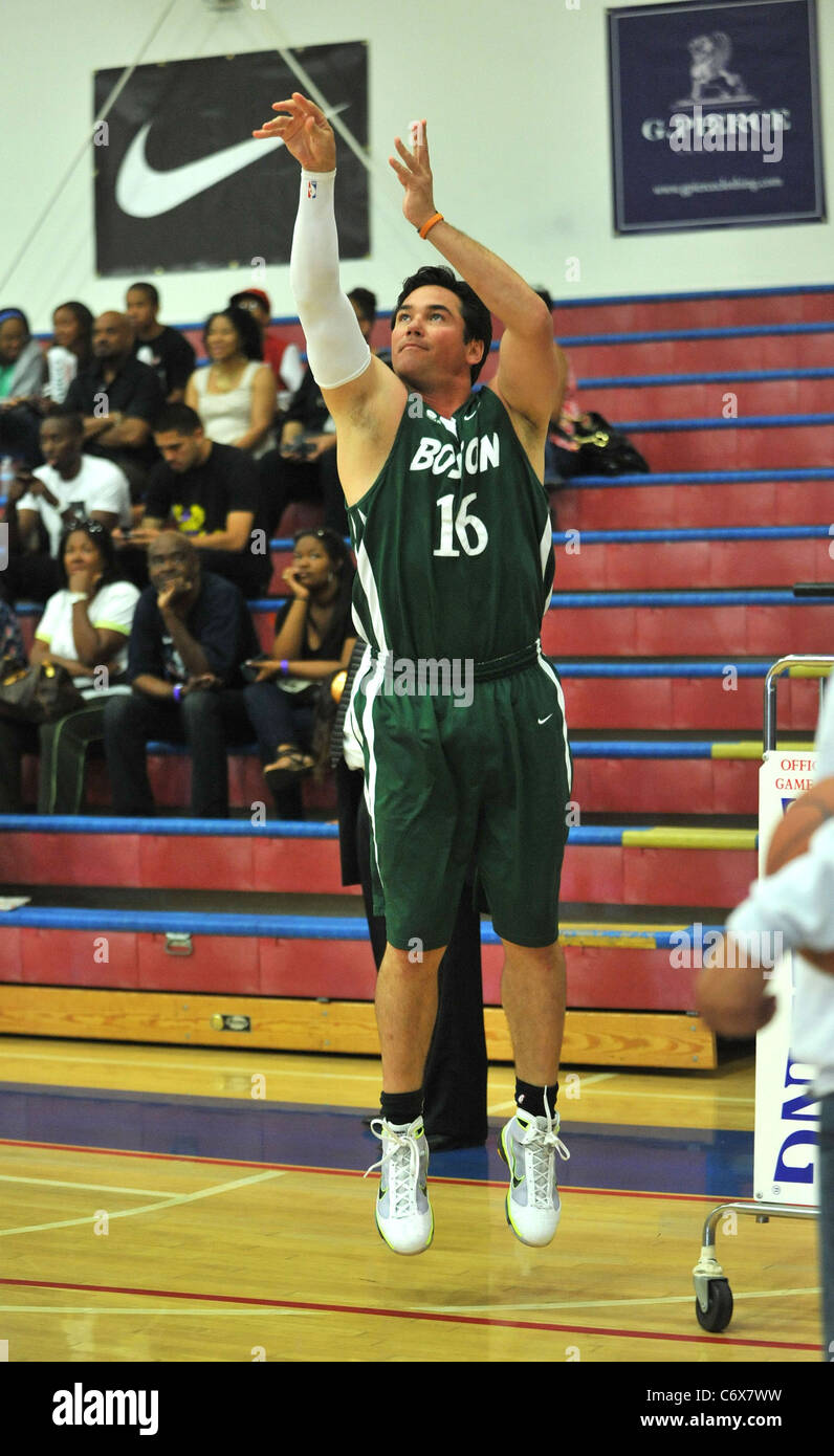 Dean Cain E League's celebrity basketball playoff game held at ...