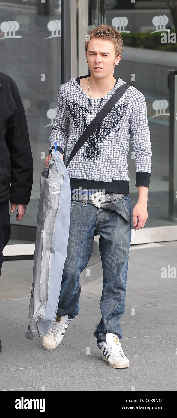 Jack P. Shepherd leaving his hotel after attending the 2010 British ...