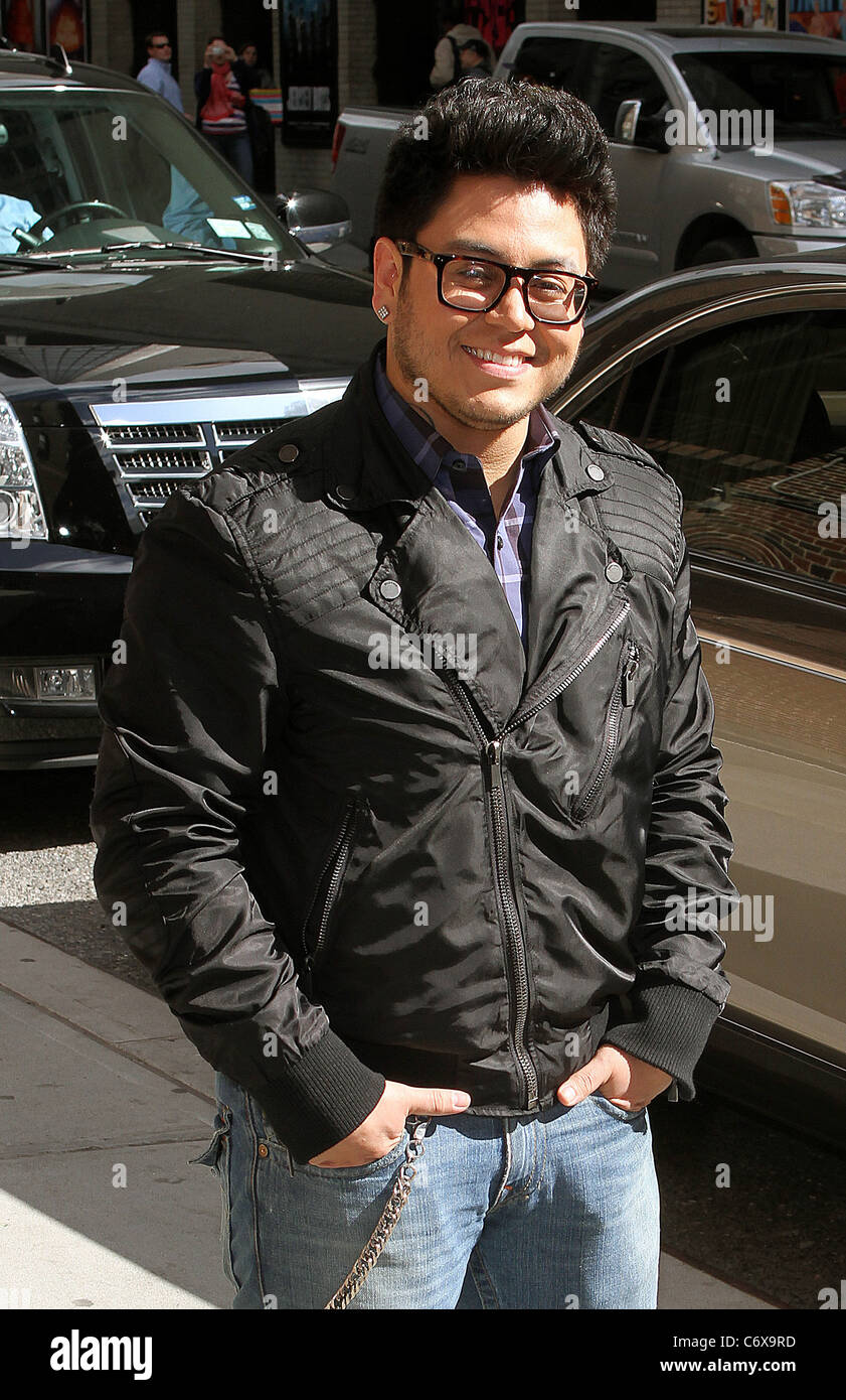 Andrew Garcia outside the Ed Sullivan Theater for the 'Late Show With ...