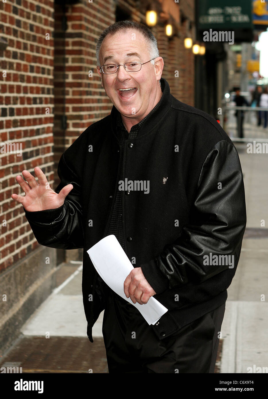 Jeff Altman arriving outside the Ed Sullivan Theater for the 'Late Show ...