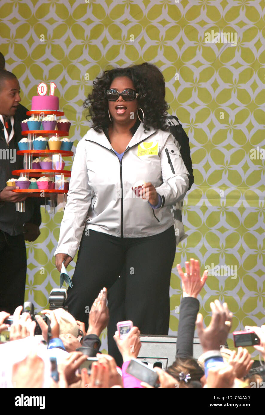 Oprah Winfrey Oprah Magazine celebrates it's 10 year anniversary with ...