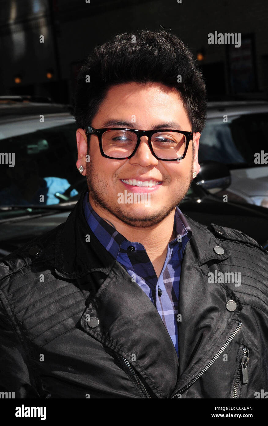 Andrew Garcia outside the Ed Sullivan Theater for the 'Late Show With ...