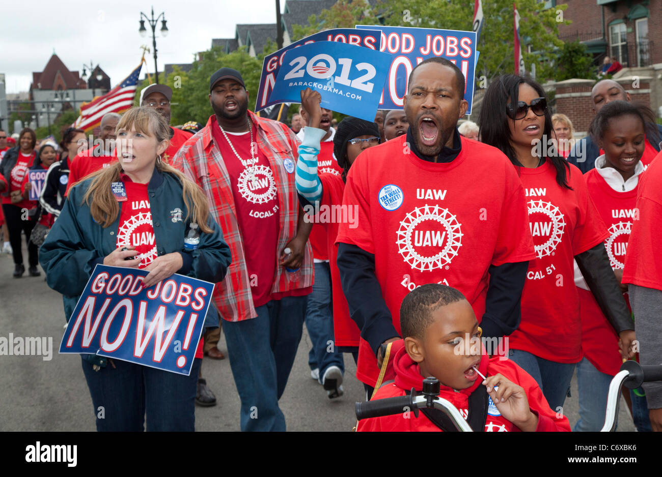 Auto worker protest jobs hi-res stock photography and images - Alamy