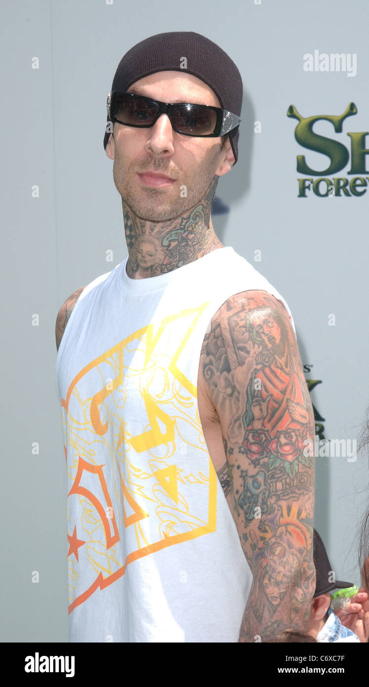 Travis Barker "Shrek Forever After" Los Angeles Premiere at the Gibson ...
