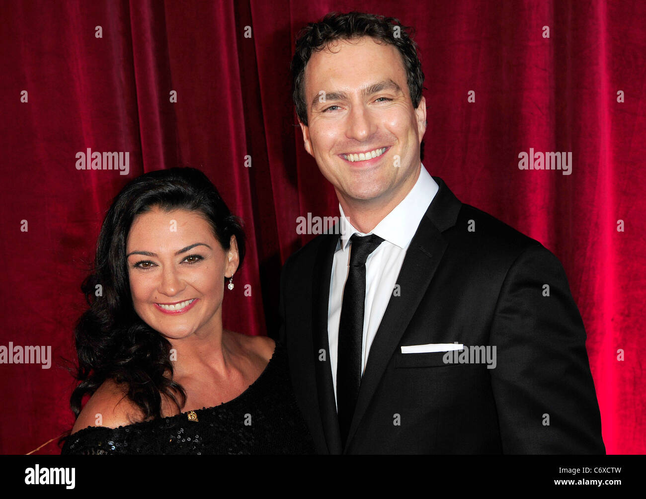 Natalie Robb and James Thornton attends the 2010 British Soap Awards ...