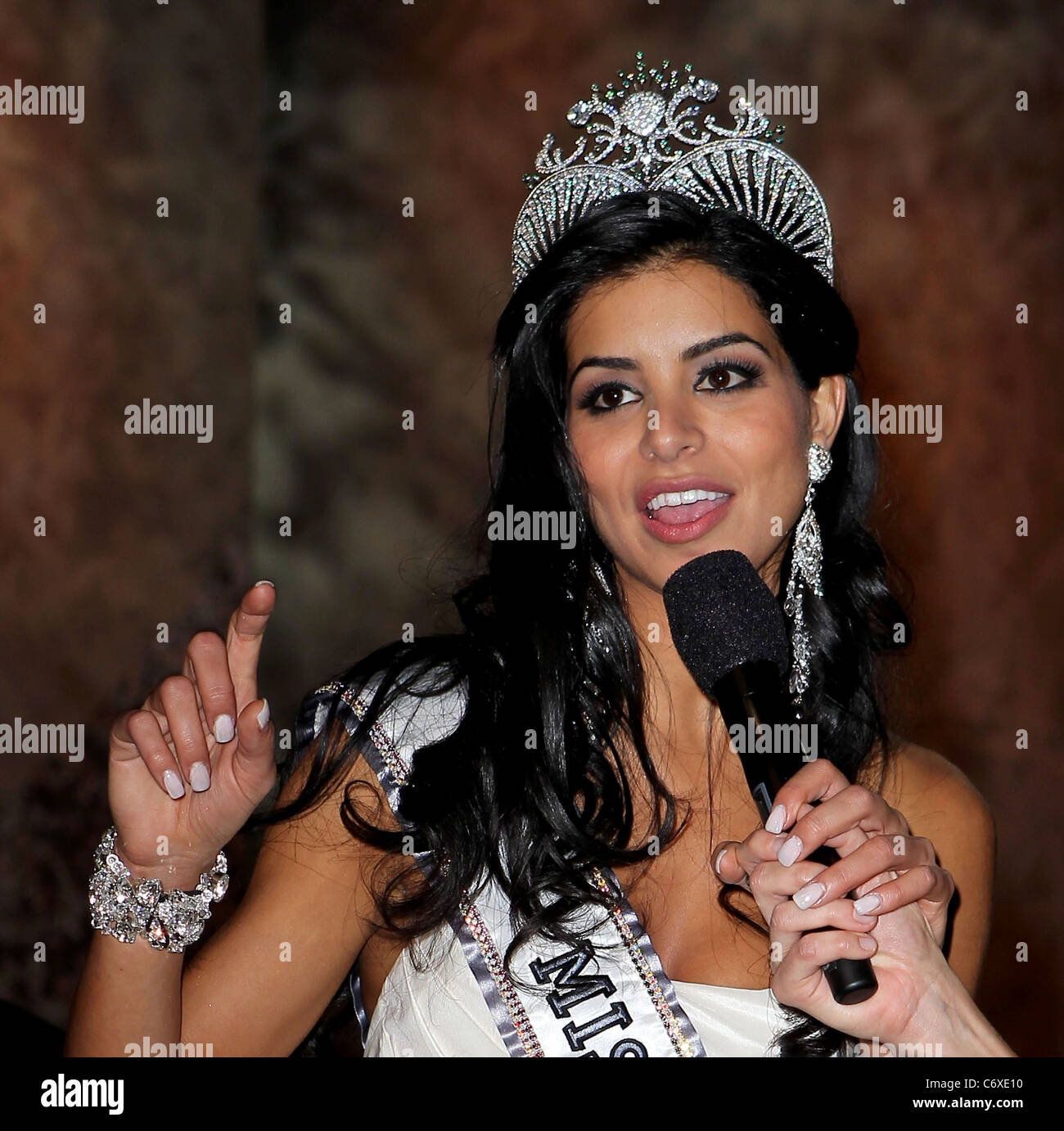 Miss Michigan, Rima Fakih, who was crowned 'Miss USA 2010' at Planet ...