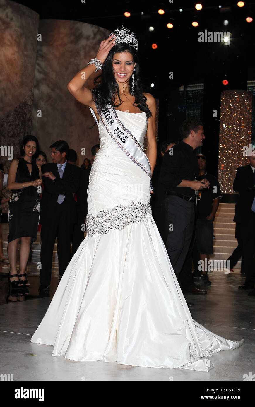 Miss Michigan, Rima Fakih, who was crowned 'Miss USA 2010' at Planet ...