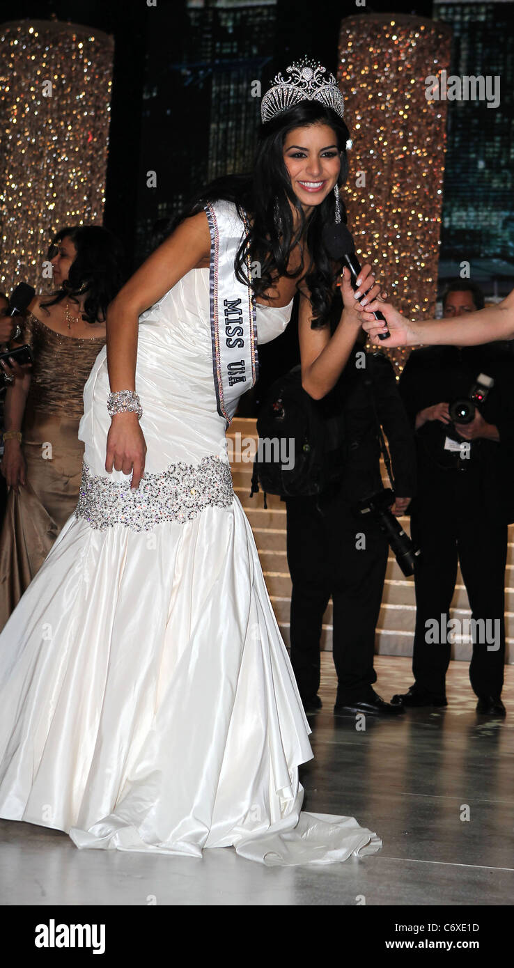 Miss Michigan, Rima Fakih, who was crowned 'Miss USA 2010' at Planet ...