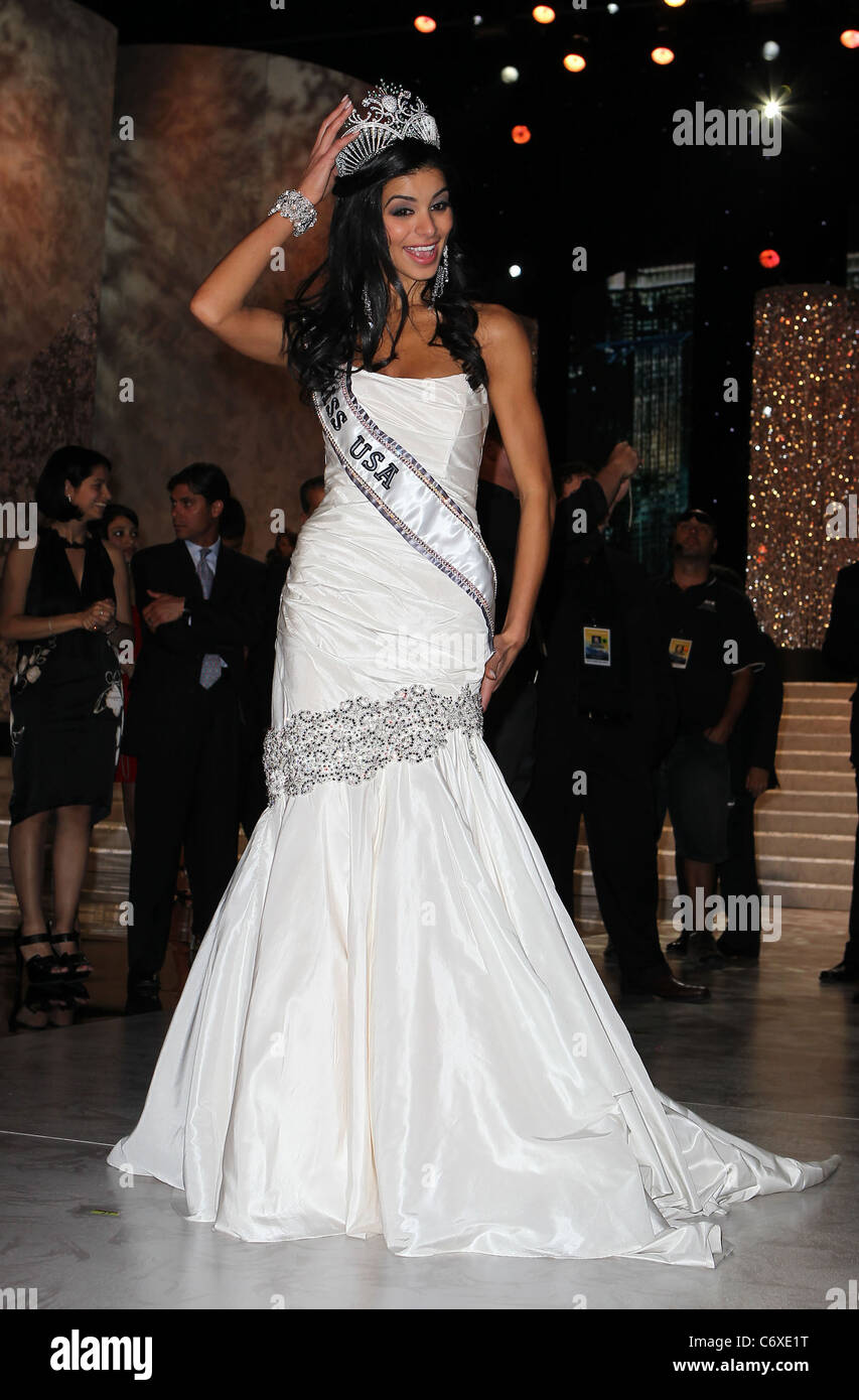 Miss Michigan, Rima Fakih, who was crowned 'Miss USA 2010' at Planet ...