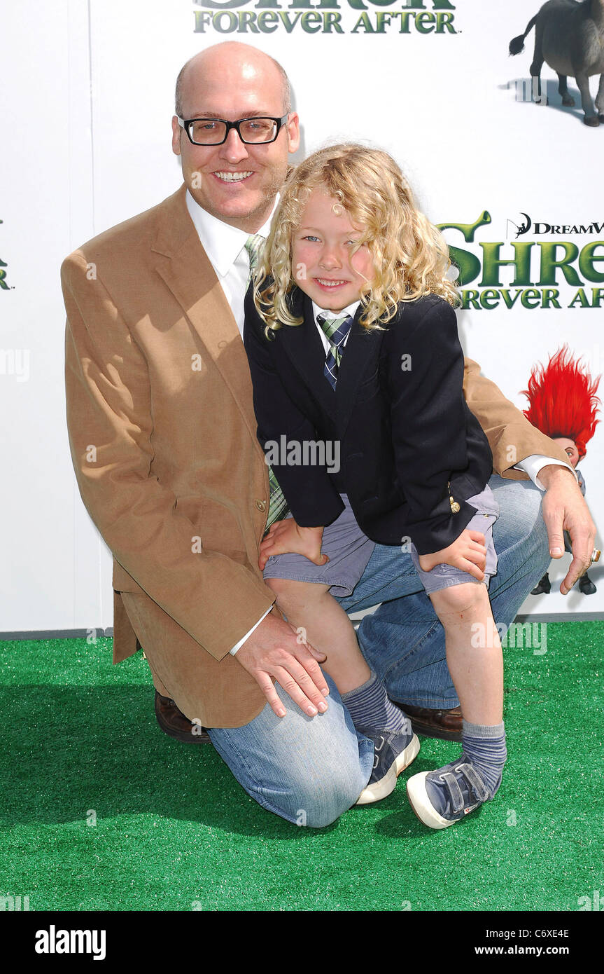 Director Mike Mitchell and son, "Shrek Forever After" Los Angeles ...