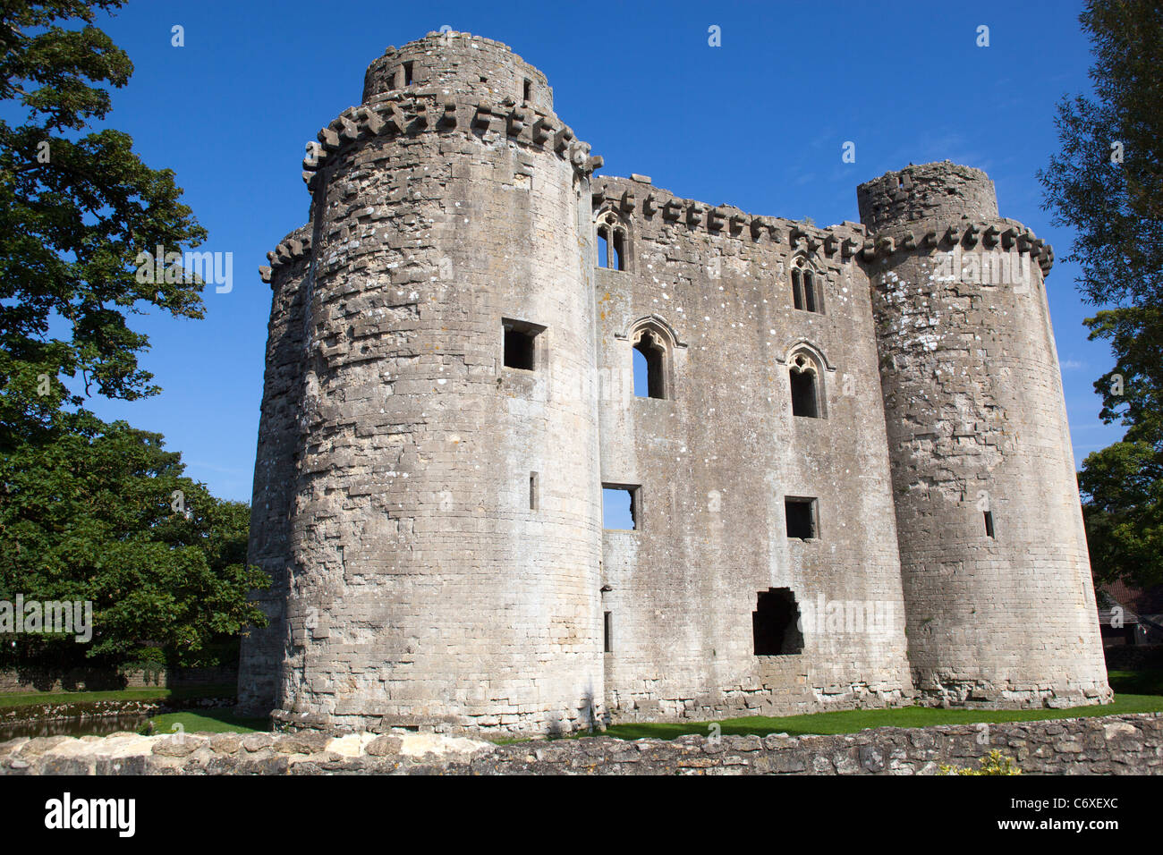 The Castle at Nunney Stock Photo - Alamy