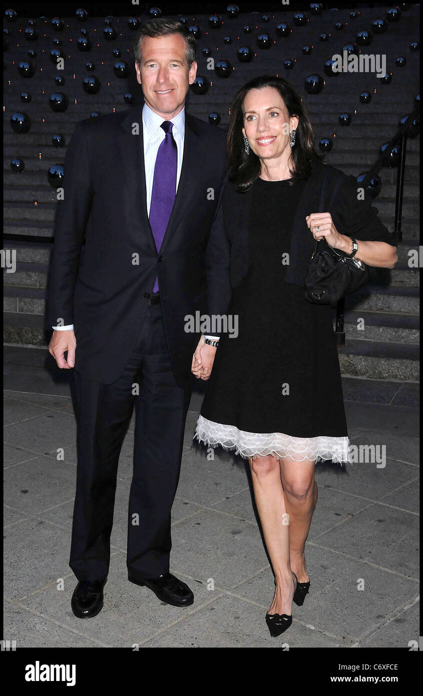 Brian Williams and Jane Stoddard Williams at the Vanity Fair party ...