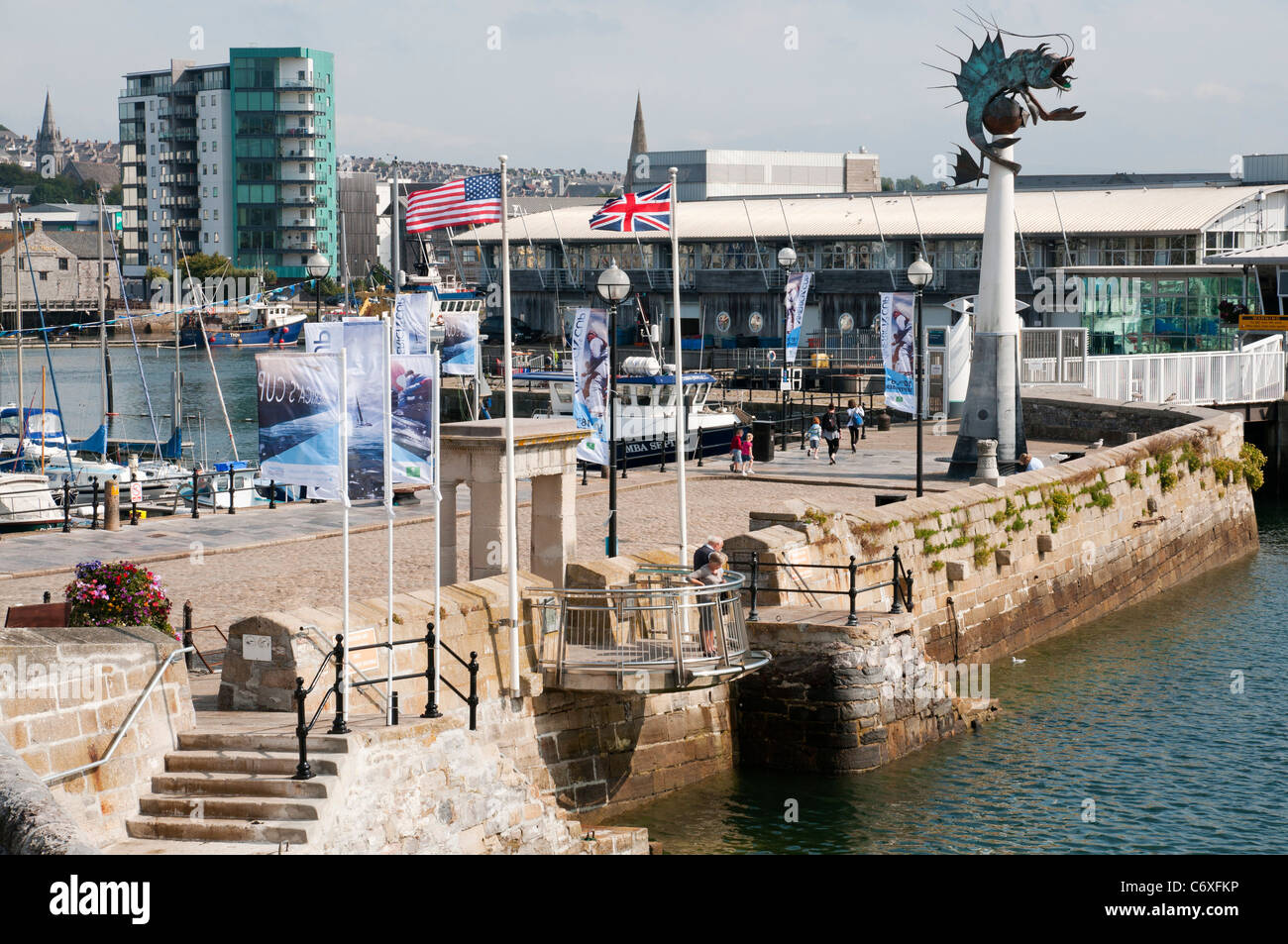 Mayflower steps plymouth uk hi-res stock photography and images - Alamy