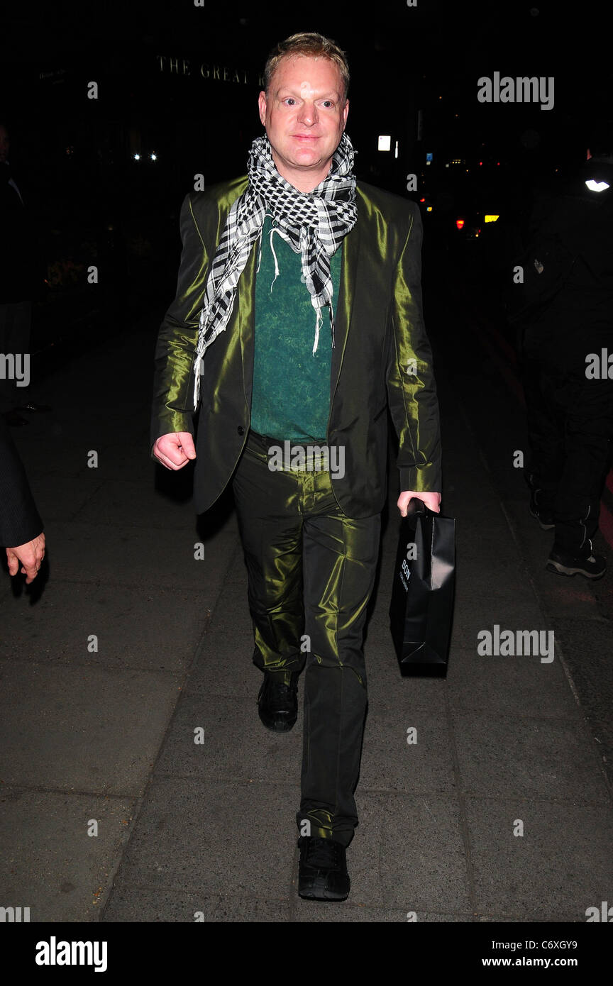 Andy Bell of Erasure arriving for the Sony Radio Academy Awards 2010 at ...