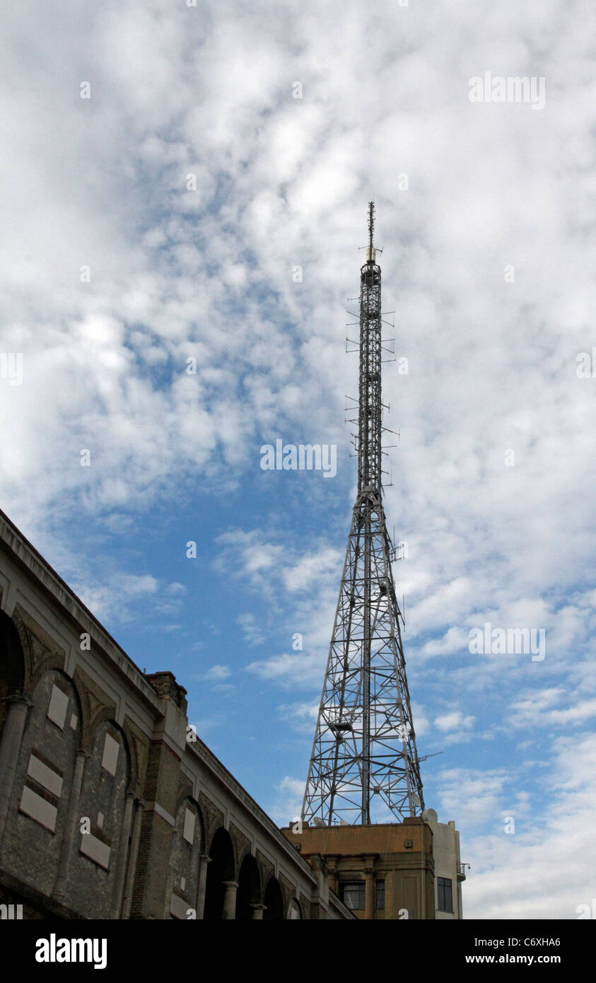 Transmission mast on Alexandra Palace London Uk Stock Photo - Alamy