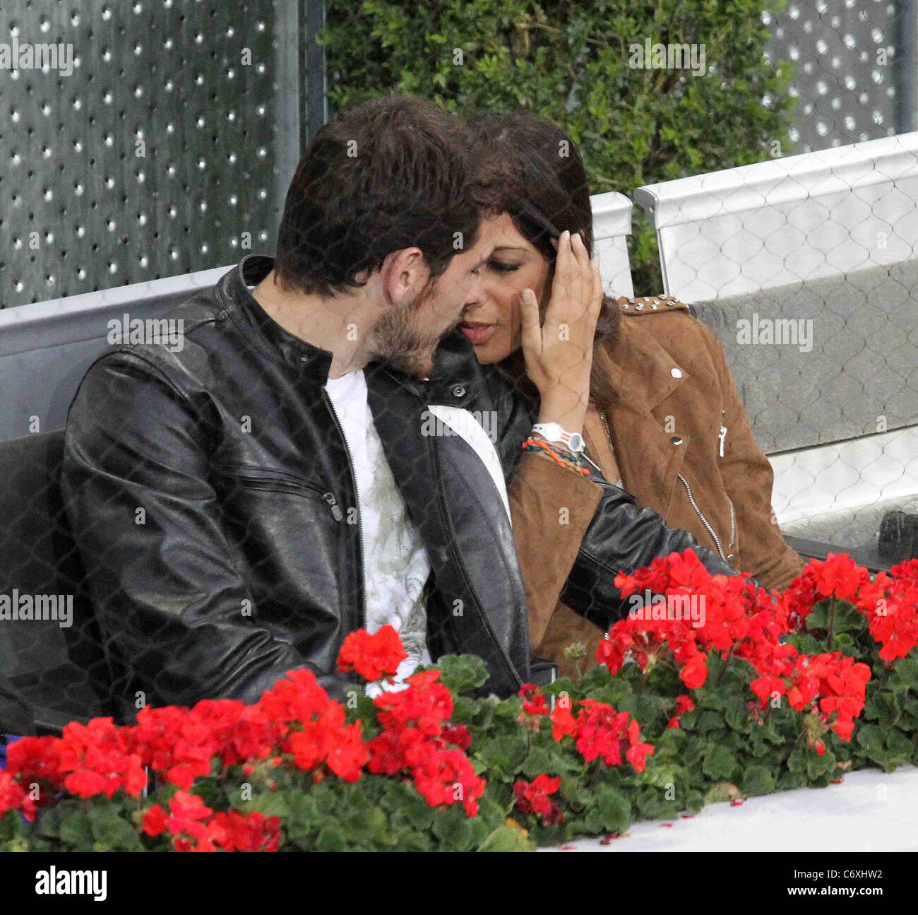 Iker Casillas and girlfriend Sara Carbonero at the Madrid Master Series ...