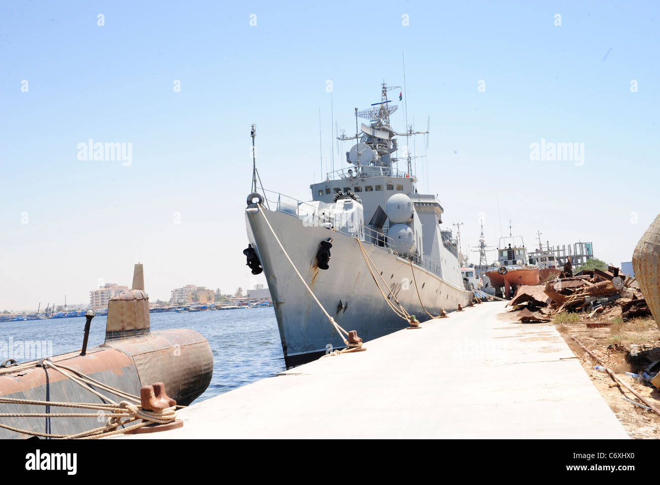 KONI CLASS FRIGATES Al Hani of Libya hull no. 212of the Gaddafi nave in ...