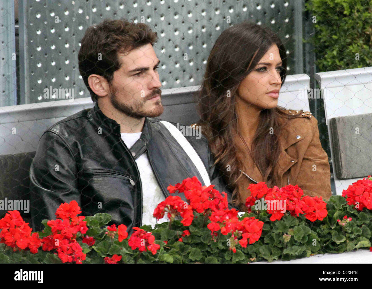 Iker Casillas and girlfriend Sara Carbonero at the Madrid Master Series ...