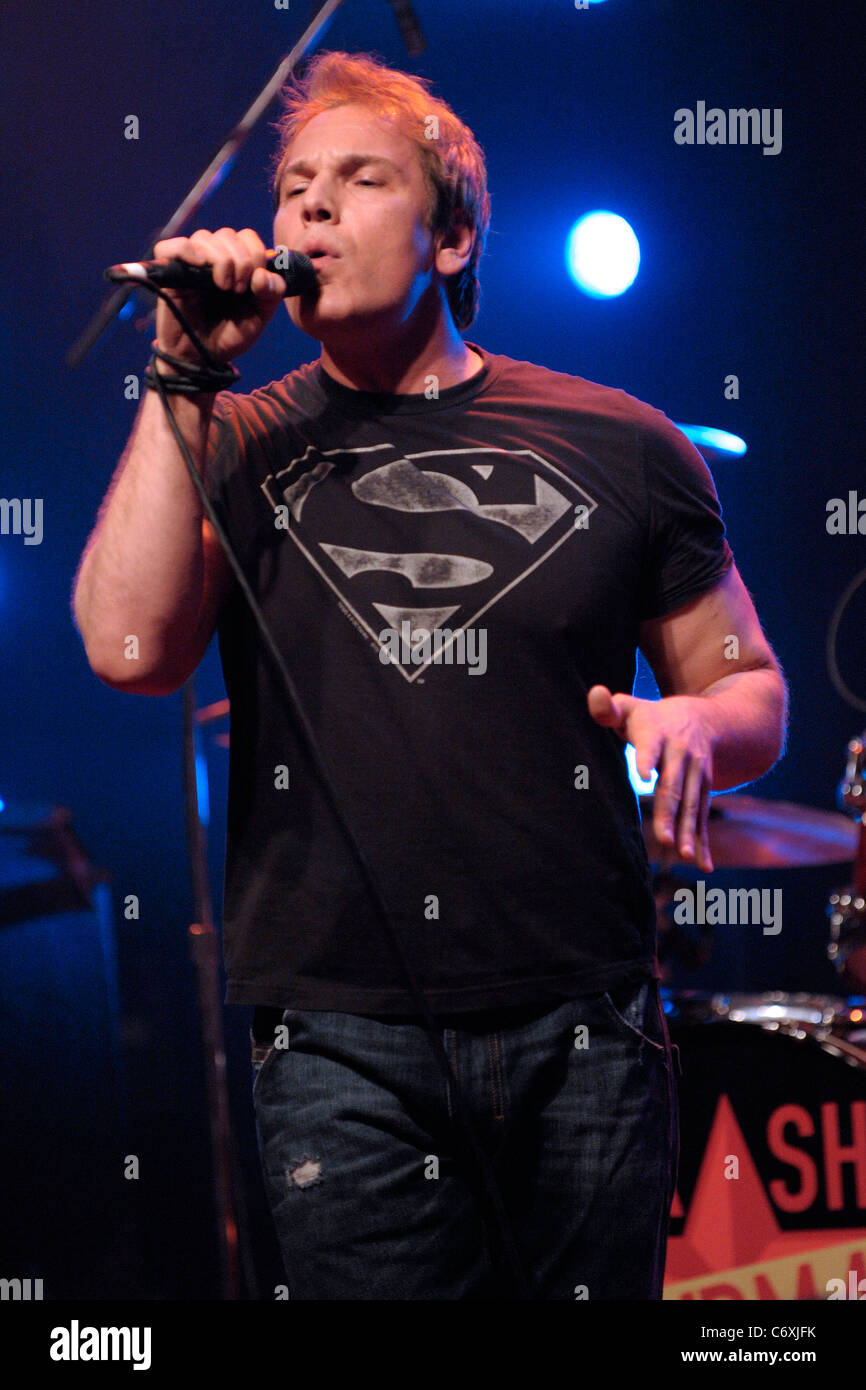 Edwin Ghazal of band 'Crash Karma' performing live on stage at The Mod ...