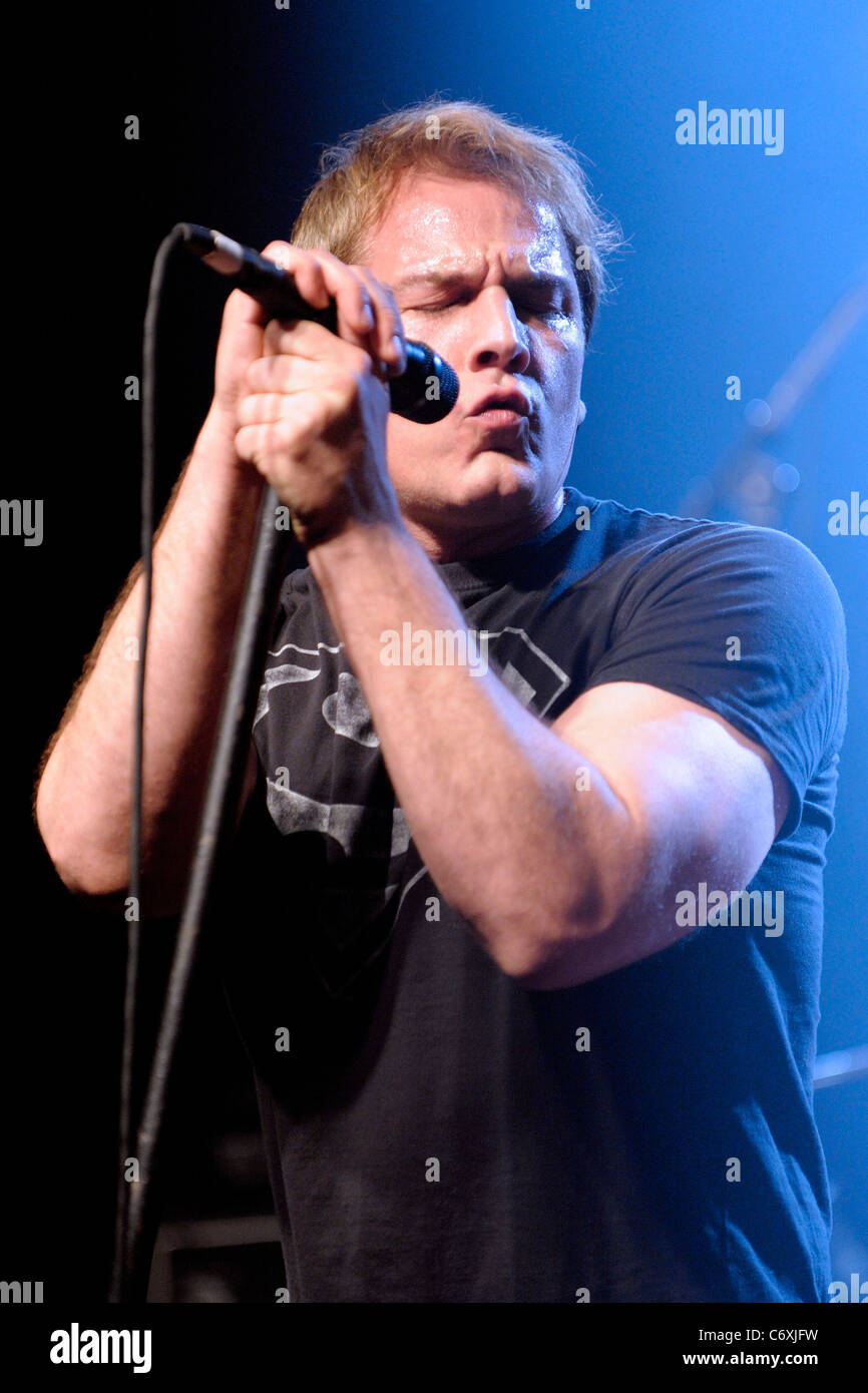 Edwin Ghazal of band 'Crash Karma' performing live on stage at The Mod ...