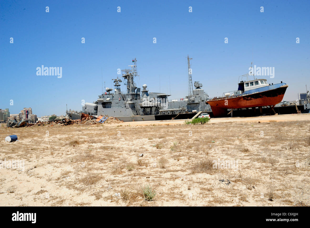 KONI CLASS FRIGATES Al Hani of Libya hull no. 212 of the old Gaddafi ...