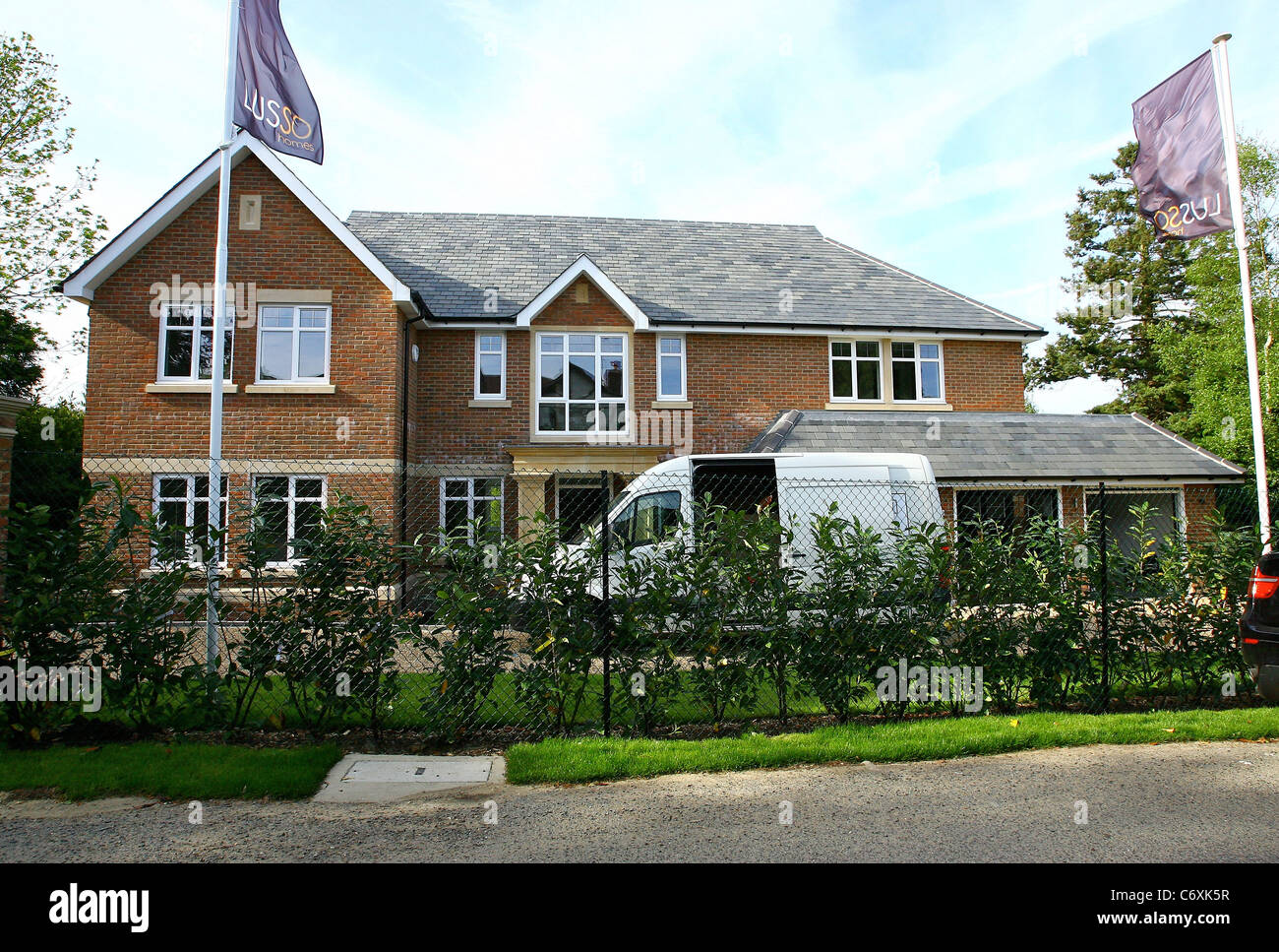 A new fence has been out up outside Peter Andre's new house, in ...