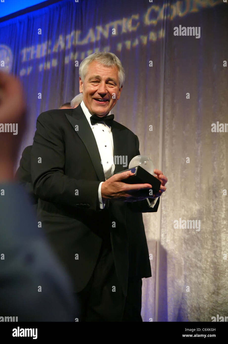 Senator Chuck Hagel The 2010 Atlantic Council awards dinner at the Ritz ...
