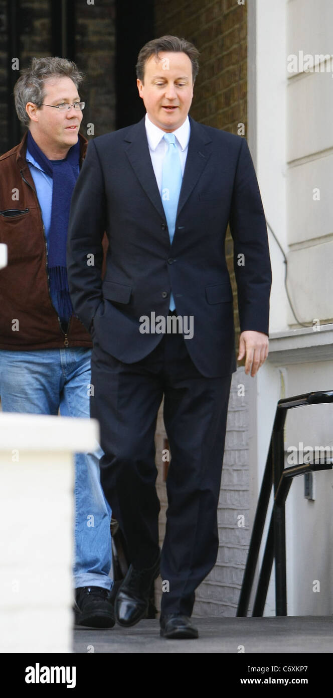 David Cameron taking his children to school London, England - 11.05.10 ...