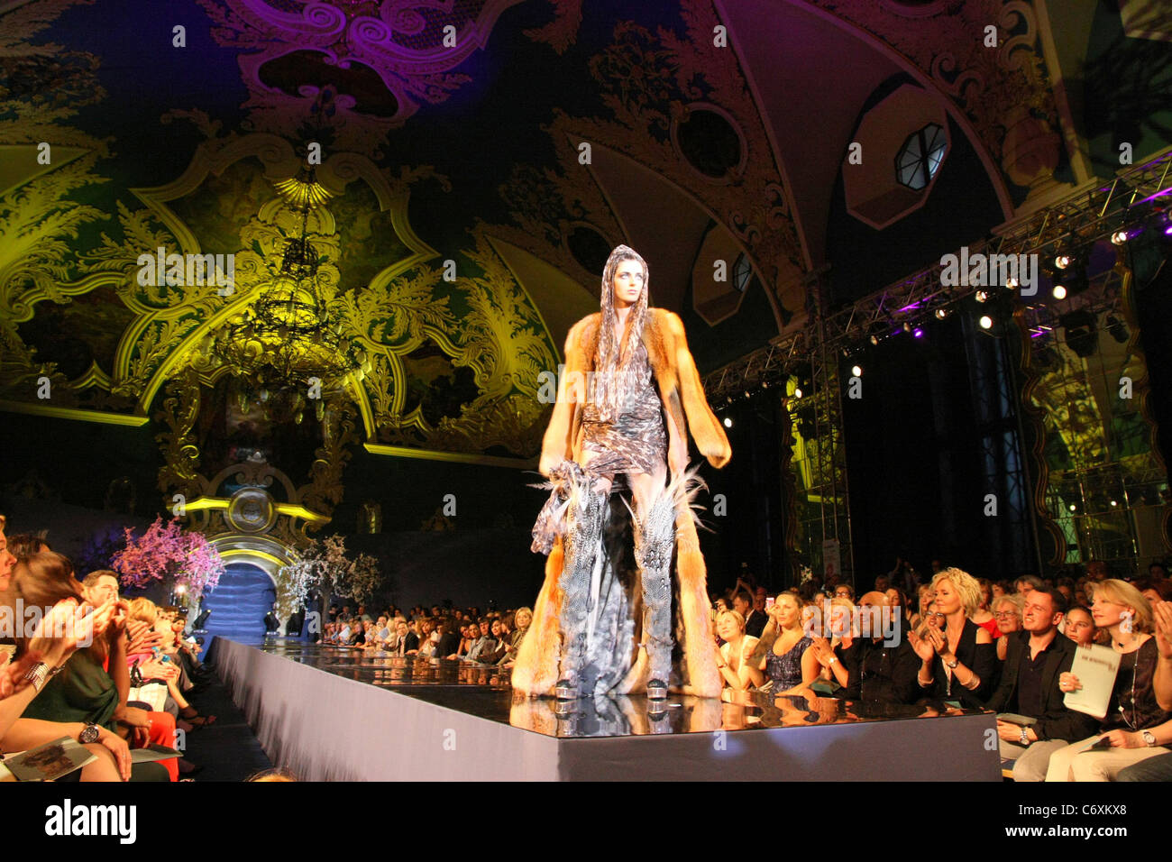 French designer Jean-Paul Gaultier stages a fashion show in one of ...