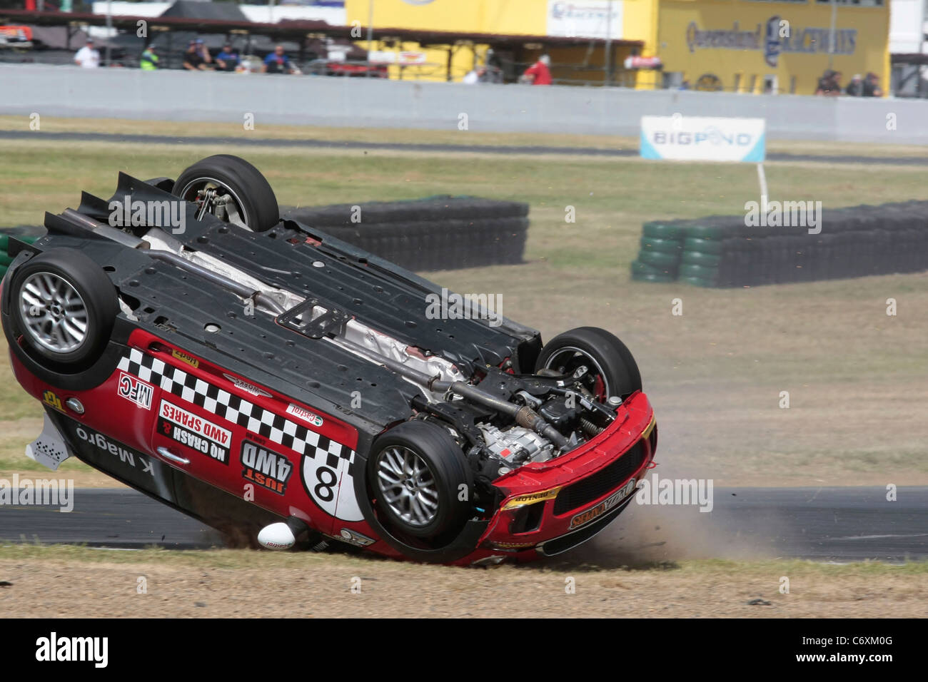 Mini Challenge driver Kain Magro rode up the side of Sarah Harley and ...