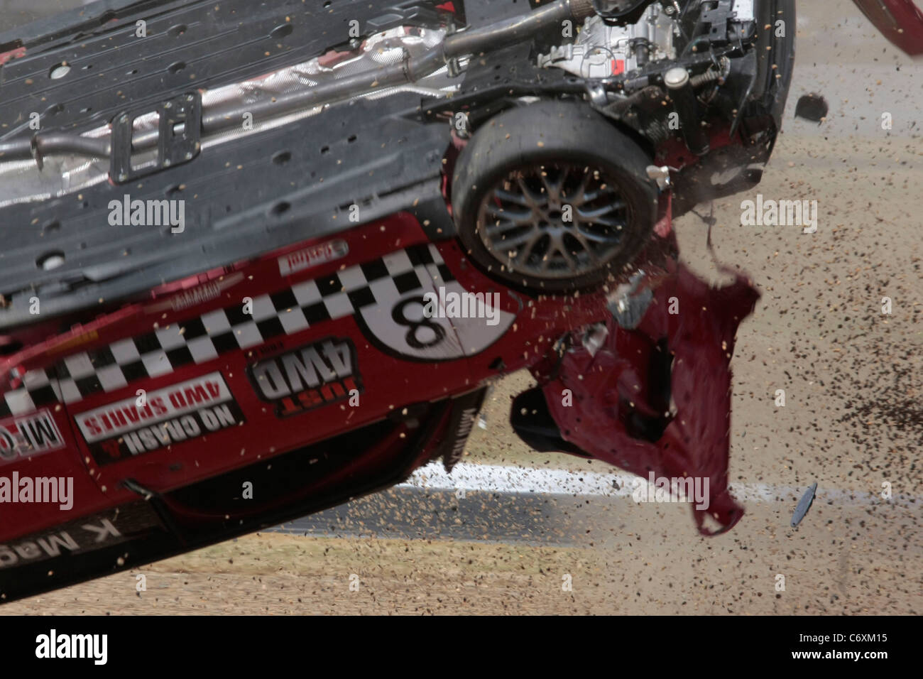 Mini Challenge driver Kain Magro rode up the side of Sarah Harley and ...