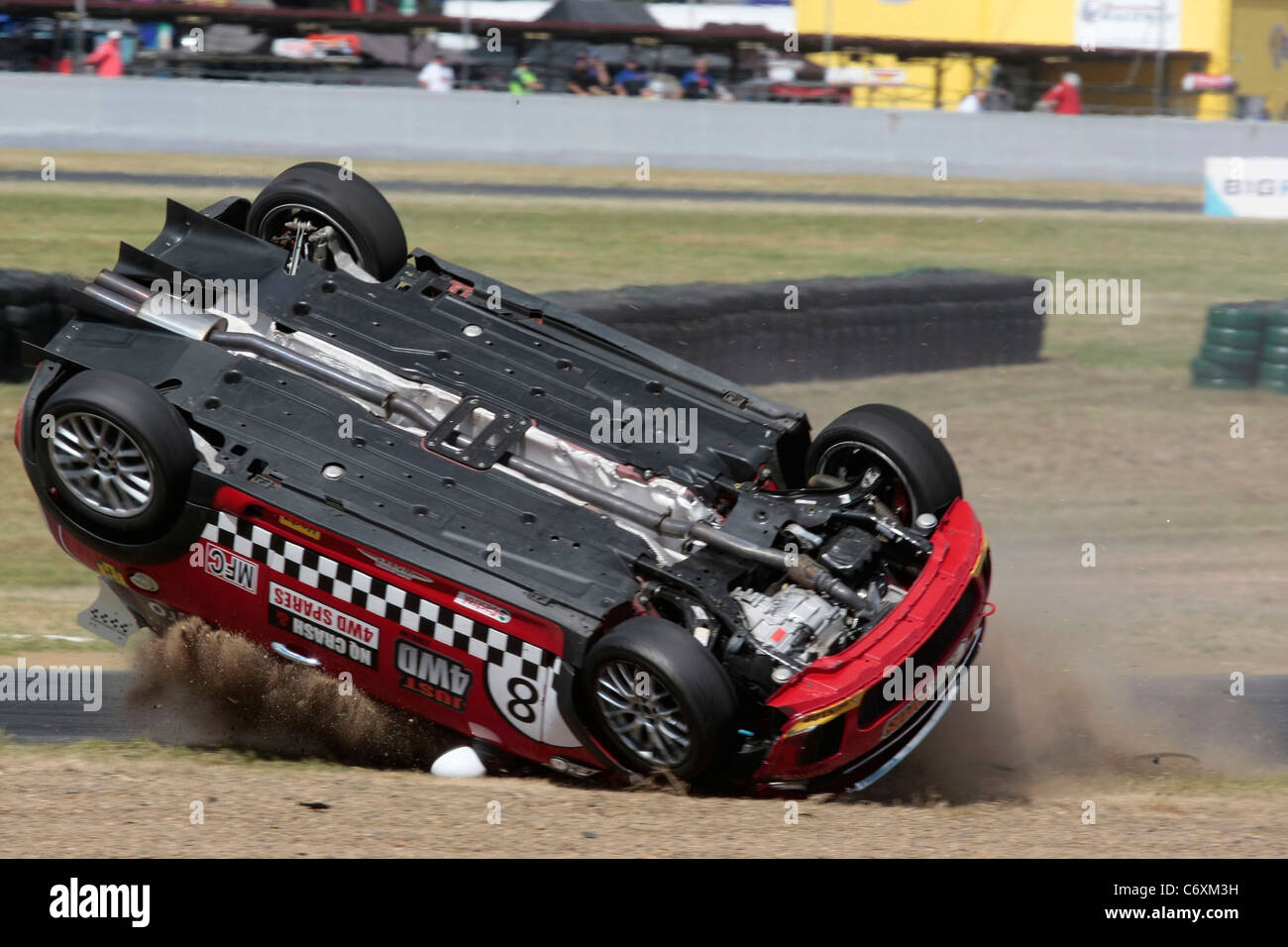 Mini Challenge driver Kain Magro rode up the side of Sarah Harley and ...