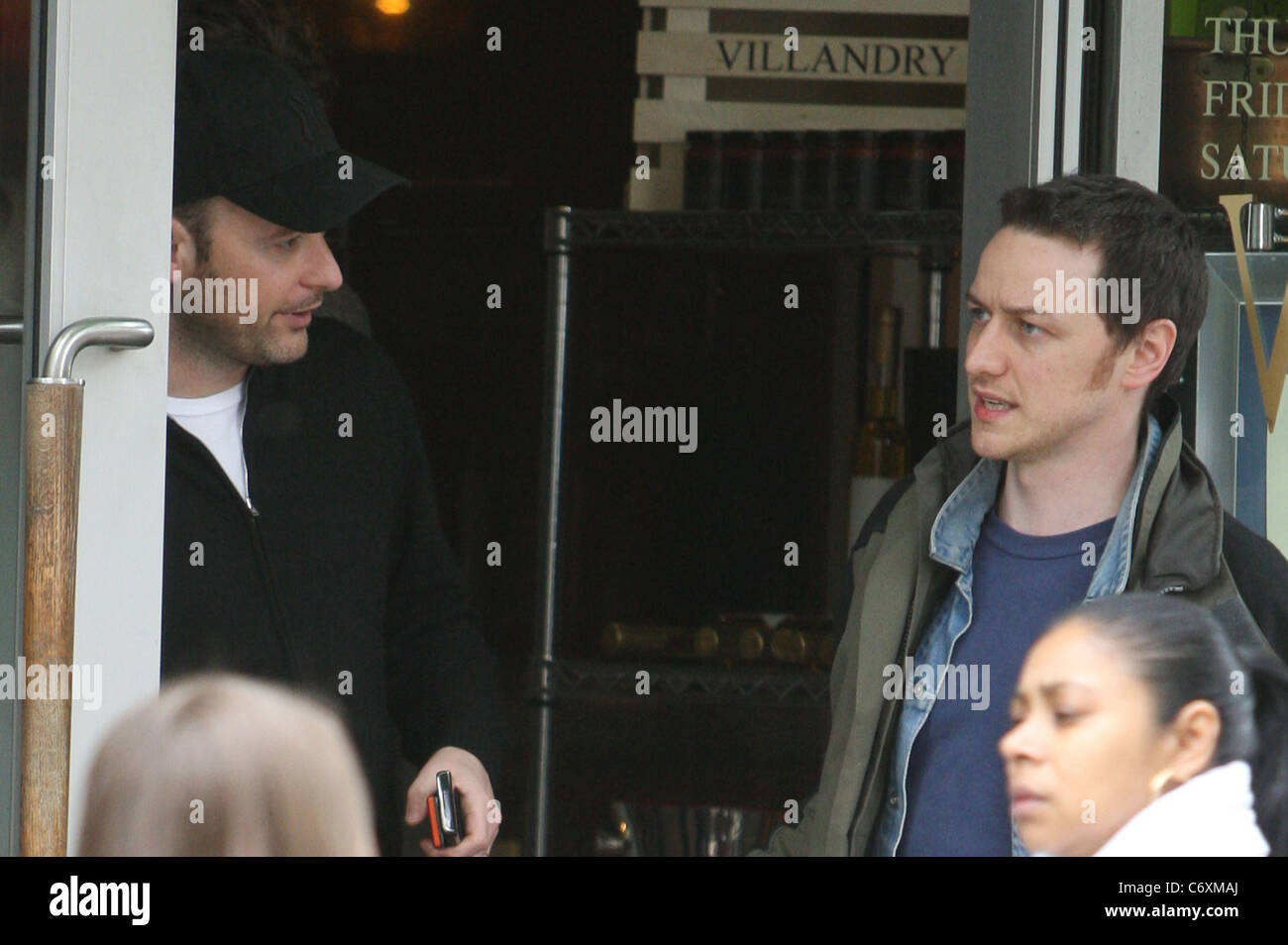 Matthew Vaughn and James McAvoy heading to the Portland hospital where ...